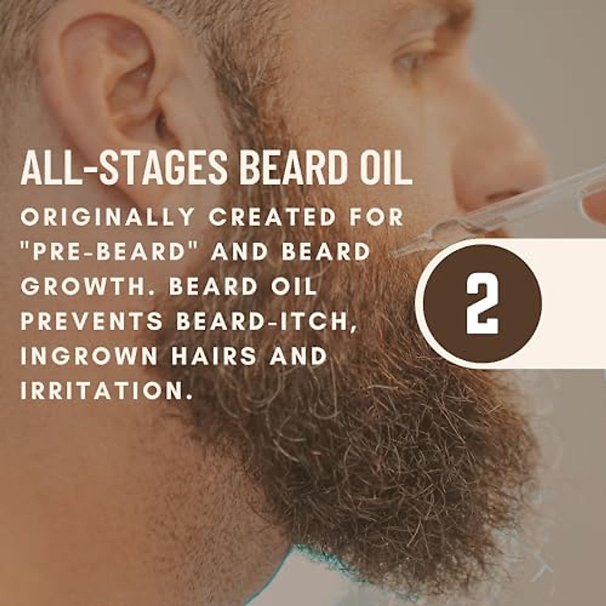 Johnny Slicks Organic Beard Oil | Moisturize, Soften, Promote Hair Growth, Reduce Itch (US Made, Veteran Owned Handcrafted with Clean Ingredients), Rugged