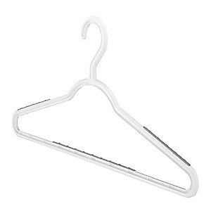 Whitmor Slim Paloma Gray-Set of 10 Sure-Grip Hangers