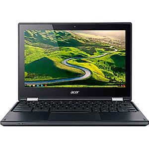 2018 Newest Acer Convertible 2-in-1 Chromebook-11.6 inches HD IPS Touchscreen, Intel Celeron Quad-Core Processor Up to 2.08Ghz, 4GB RAM, 32GB SSD, HDMI, WiFi, Chrome OS-Metal Black (Renewed)