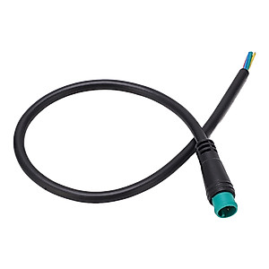 5 Pin Waterproof Wheel Motor Extension Cable for Electric Bike Wire E-Bike Accessory,E-Bike Motor Extension Cable, 26cm 200V AC Rated Voltage Parts Extend Cable, ebike Motor Electric Bike e Bike