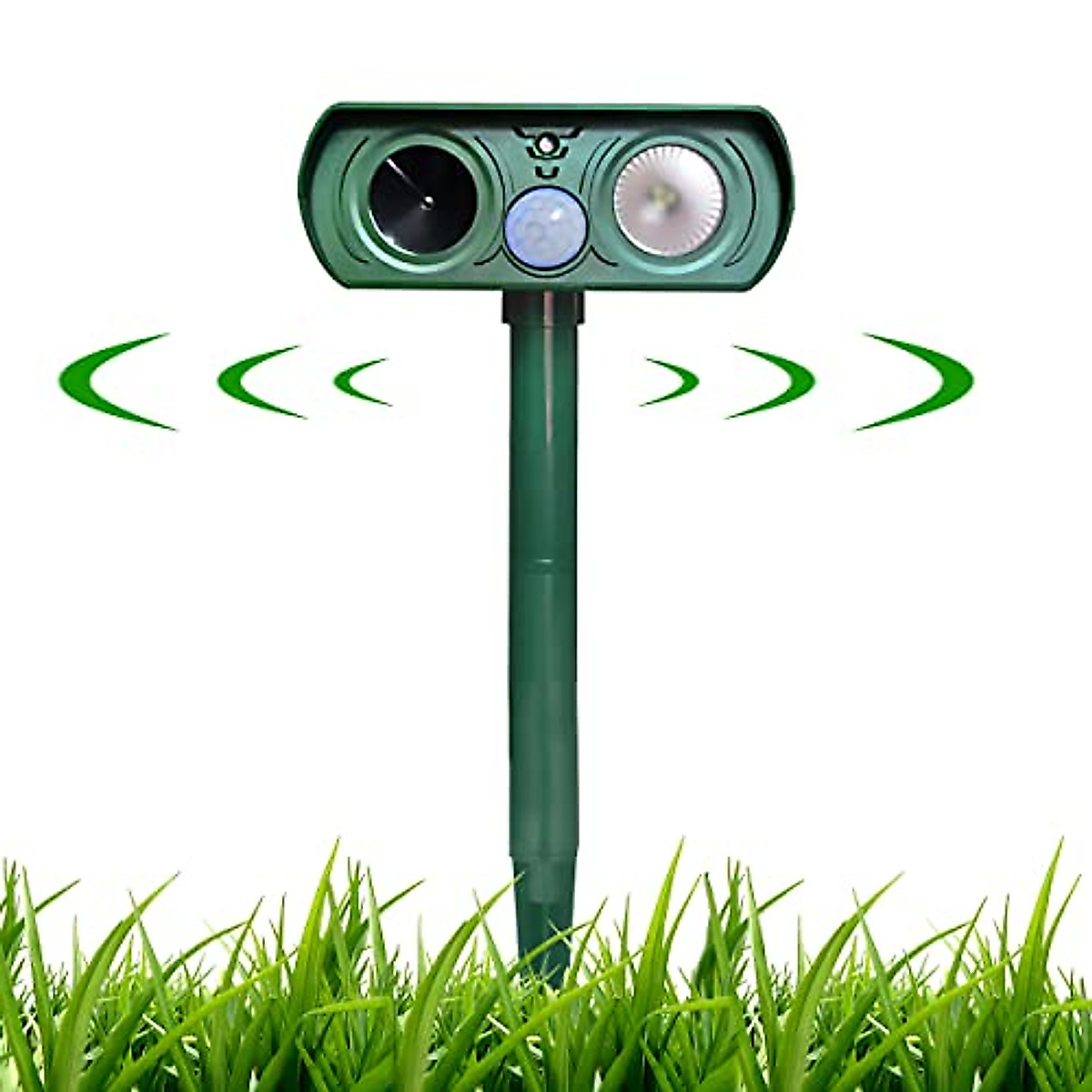 Abilly Ultrasonic Solar Animal Repellent, Cat Repellent Outdoor, Rat, Squirrel, Deer, Raccoon, Skunk, Rabbit, Mole, Dog, Cat,