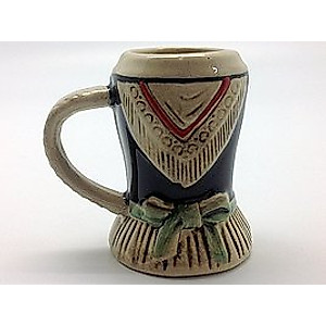 Oktoberfest Dirndl Ceramic Shot Glass-2.5"