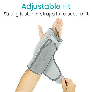 Vive Night Wrist Splint Brace - Left, Right Hand Sleep Support Wrap - Breathable & Lightweight Cushion Compression Arm Stabilizer for Carpal Tunnel, Men, Women, Kids, Tendonitis, Sports Pain