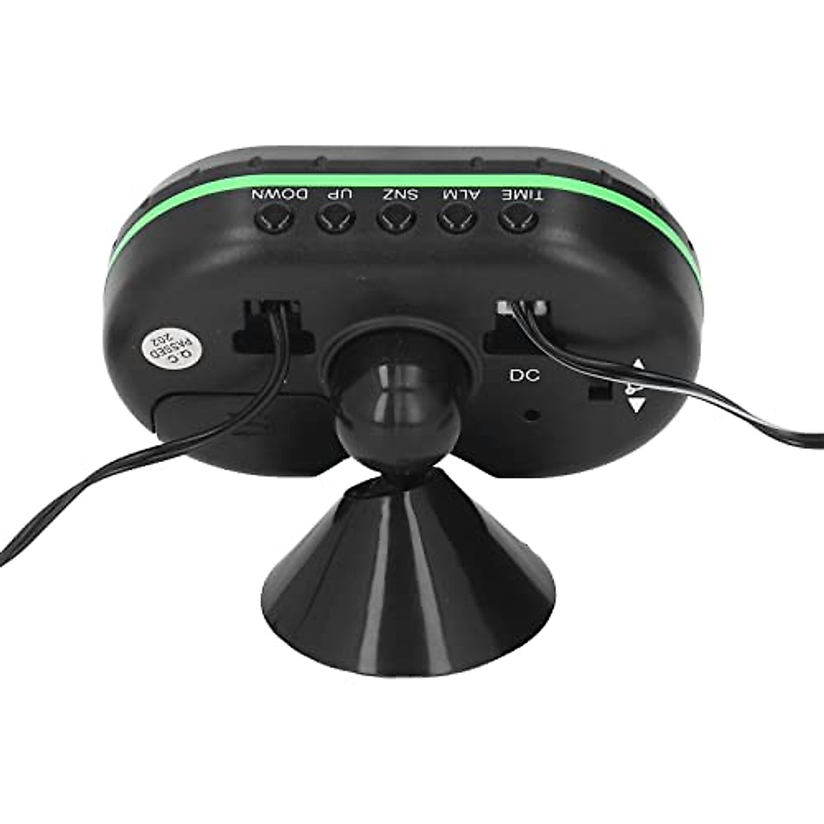 Thermometer Voltmeter Clock, LCD Color Display Multi Functional Digital Car with Luminous Light 12‑24V Angle Multifunctional Truck Orange Blue (Orange with Green)