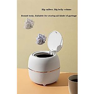 DOUBA Desktop Trash Can Dustbin Bin Household Mini Bedside Waste Bin Tea Table Small Garbage Bucket ( Color : OneColor , Size : 1pcs )