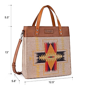 Montana West Wrangler Purses and Handbags for Women Tote Bag Vintage hand-woven Boho Aztec Bag Western Purses for Women WG54-8317AZ