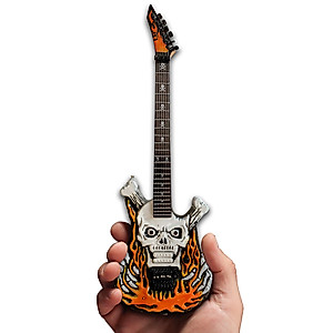 AXE HEAVEN Official George Lynch Signature ESP Flaming Skull Mini Guitar Replica