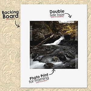 Golden State Art, Pack of 100 5x7 Backing Board