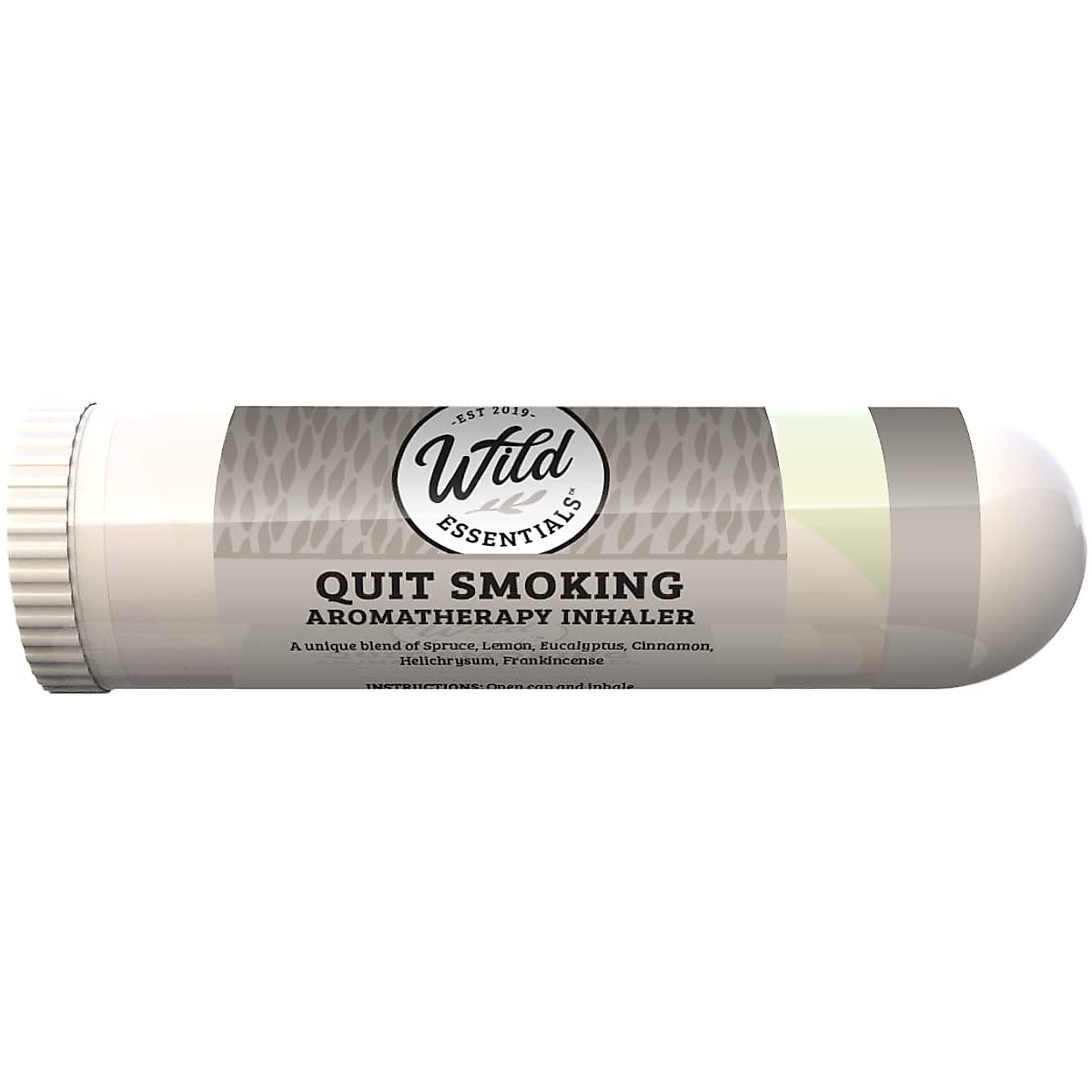 Wild Essentials 3 Pack of Quit Smoking Aromatherapy Nasal Inhalers Made with 100% Natural, Therapeutic Grade Essential Oils to Help You Kick The Habit and Quench The Cravings