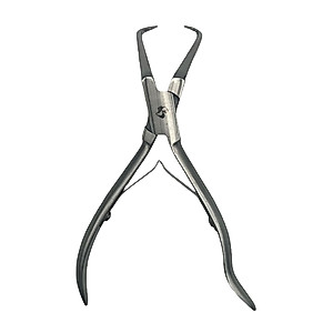 MIRACLE Hair Extension Pliers – Stainless Steel Hair Extensions Micro beads Remover & Opener Tool 5.5 Inch (Curved)