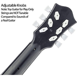 23" Acoustic Guitar, Kids 6 String Toy Guitar - Realistic Steel Strings - Beginner Practice First Musical Instrument for Children, Toddlers (Natural)