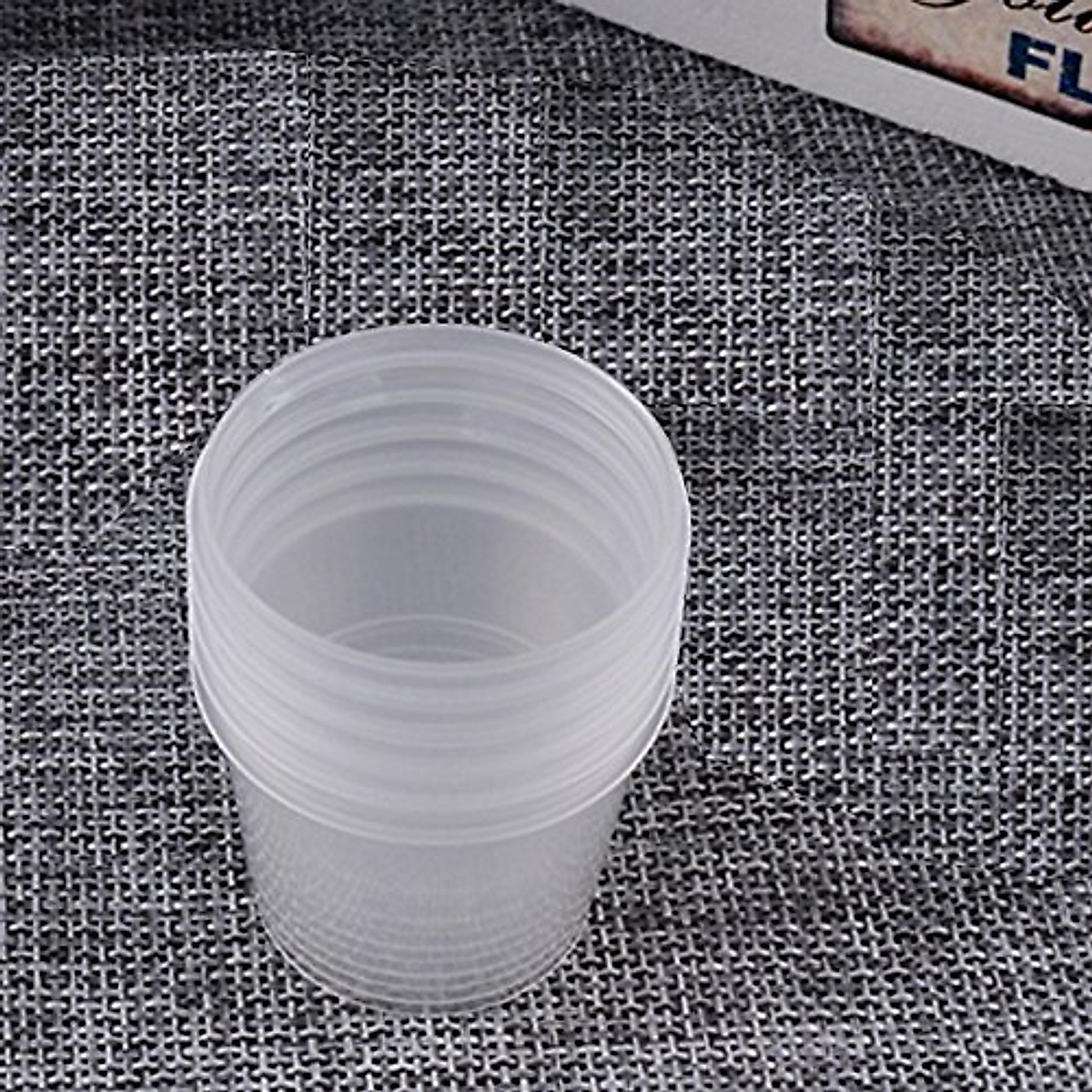 SLSON 100 Pack Gecko Food and Water Cups Gecko Ledge Cups Reptile Worm Bowl Mealworm Feed Feeder for Lizard Leopard Gecko Crested Gecko and Other Small Pets, 1 Oz