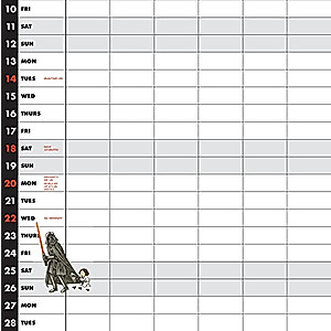 Darth Vader and Family 2023 Family Wall Calendar (Star Wars)