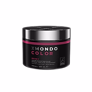 XMONDO Hair Color Berry Healing Semi Permanent | Vegan Formula with Hyaluronic Acid to Retain Moisture, Vegetable Proteins Revitalize Hair, and Bond Boosting Technology, 8 Fl Oz 1-Pack