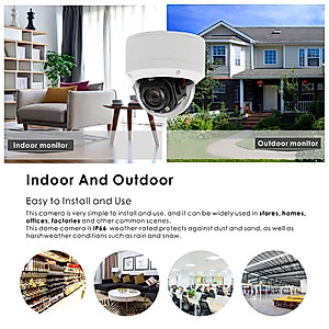 Inwerang CCTV IR PTZ Security Dome Camera, 1080P HD Outdoor, IP66 Waterproof AHD/TVI/CVI/CVBS 4in1, 98ft IR Night Vision, 5X Zoom,2.7-13.5mm AF Lens,RS485&UTC Control, DC 12V