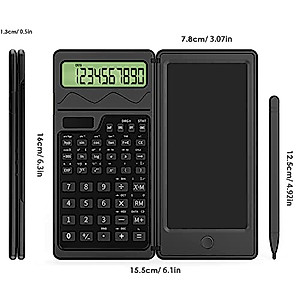MATOLO Scientific Calculators for Students, 10-Digit LCD Screen, Solar & Battery Dual Power, 4 Function Calculator Small with Notepad for Office, Middle, High School & College, Mini Pocket Size