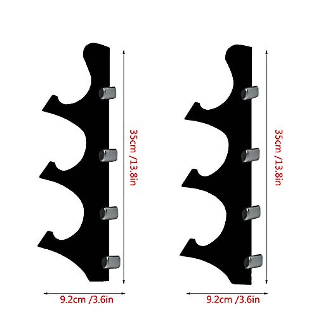 QiXin Lightsaber rack wall-mounted lightsaber rack lightsaber wall-mounted wall mount wall mount bracket-includes hardware 1 set of black 3 layers