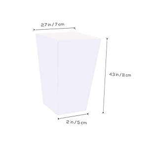 ULTECHNOVO 100pcs Popcorn Boxes Items Candy Snack Box Disposable Containers Popcorn Bags for Party Popcorn Containers White Open-top Popcorn Box Popcorn Bucket Supplies Candy Box Stripe