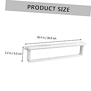 5pcs Towel Rack Coat Hanger Wall Mount Towel Bar Towel Rod Bar Wall Mount Clothes Rack Bath Towel Mount Clothes Towel Holder Bathroom Accessories Kitchen Accessory Towel Holder Rod HOOTNEE