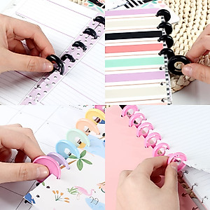 BOPOVA 6 Stylus 2-in-1 Ballpoint Pen and 6 Plastic Book Binding Trays, Stylus, Pen with Stylus, Compatible with Tablet and Smartphone,Click Pens， Ink Pen