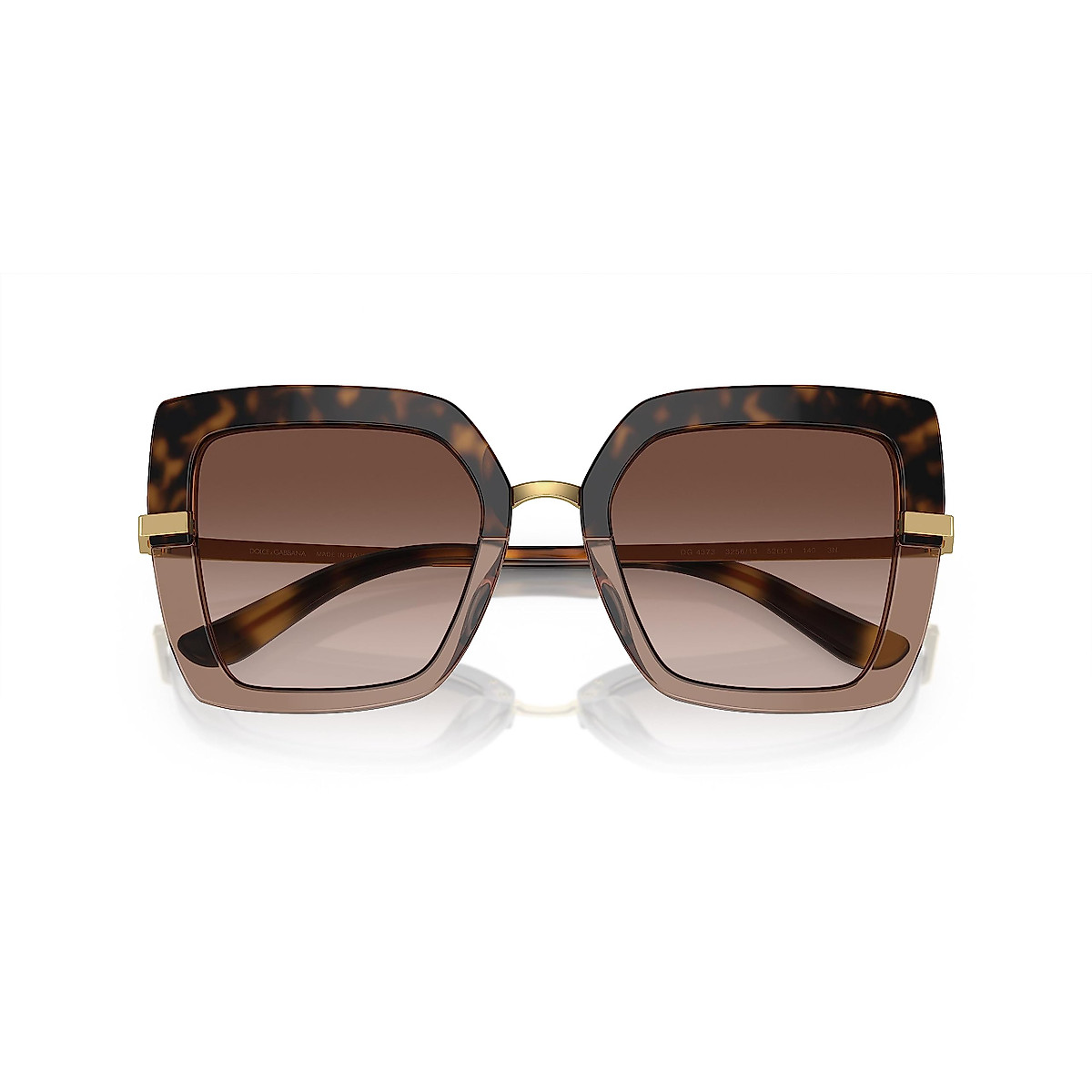 Dolce & Gabbana DG4373 Top Havana Transparent Brown/Brown Gradient One Size