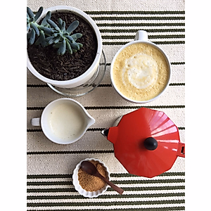 IMUSA USA B120-42T Aluminum Stovetop Coffeemaker, Espresso Machine, 3-Cup, Red