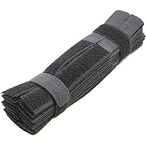 PASOW 50pcs Cable Ties Reusable Fastening Wire Organizer Cord Rope Holder 7 Inch (Black)