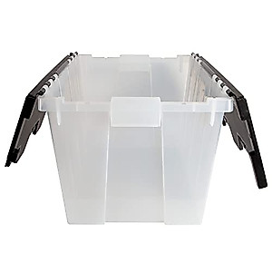 Clear Plastic Storage Container Interlocking Lid (2 Pack)