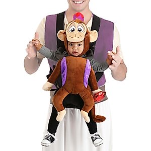 elope Disney Aladdin Abu Baby Carrier Cover Costume, Infant Halloween Costume Character Standard - Multicolor