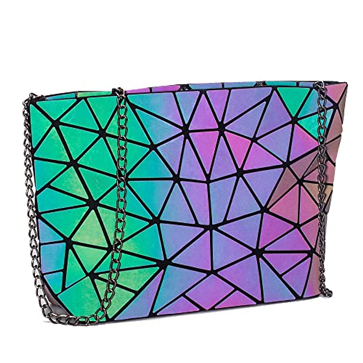Wallet Womens Geometric Luminous Purse bags Ladies Top Handle Satchel Bags