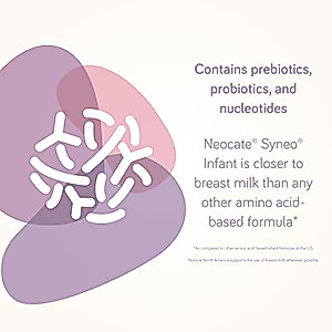 Neocate Syneo Infant - Hypoallergenic, Amino Acid-Based Baby Formula with Prebiotics, Probiotics and DHA/ARA - 14.1 Oz Can (Pack of 4)