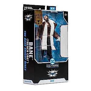 McFarlane Toys Batman The Dark Knight Trilogy Trench Coat Bane Gold Label SDCC 2023 Exclusive Figure