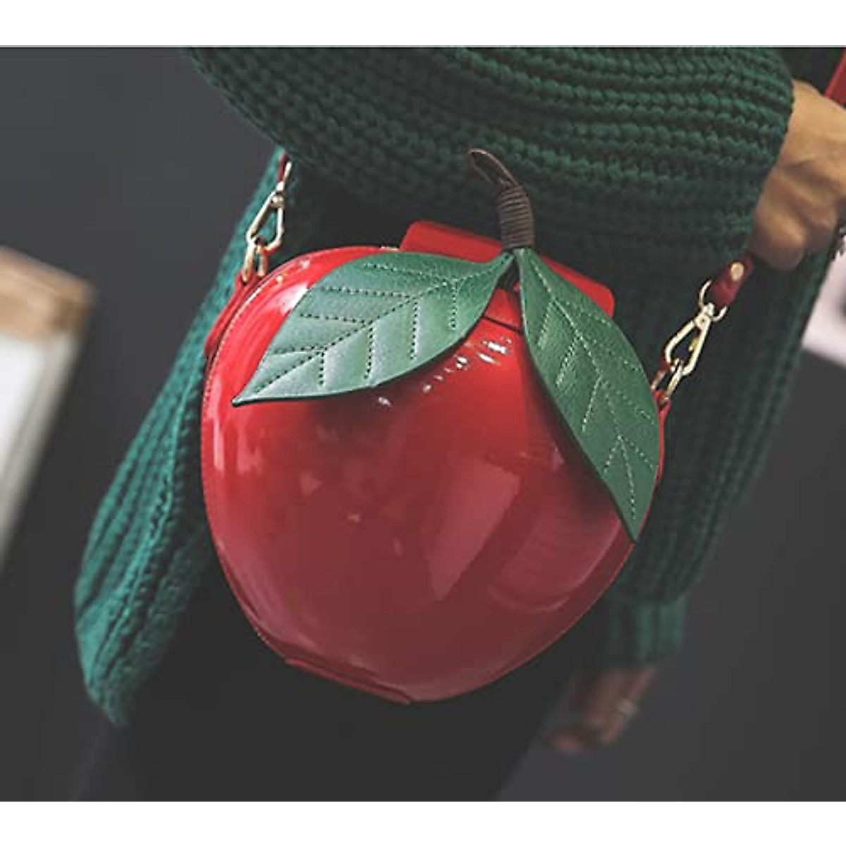 Apple Shape PU Women Crossbody Messenger Shoulder Bags Cute cartoon Satchel girls Kids Lolita Casual Leather Handbag Purse