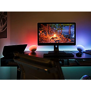 PHILIPS Hue Go White and Color Portable Dimmable LED Smart Light Table Lamp (Requires Hue Hub, Works with Alexa, HomeKit and Google Assistant), White