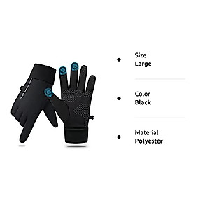 MixcMax Winter Gloves for Men Women - Thermal Running Gloves with Fleece Lining for Cold Weather, Windproof Touchscreen lightweight Warm Gloves for Snow Cycling Driving Walking