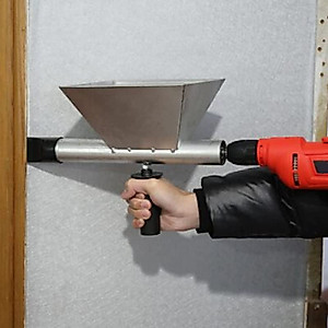 HaTur Electric Mortar Pointing Grout Gun Portable Mortar Sprayer Applicator Cement Caulking Gun with 4 Nozzles (Without Electric Drill)