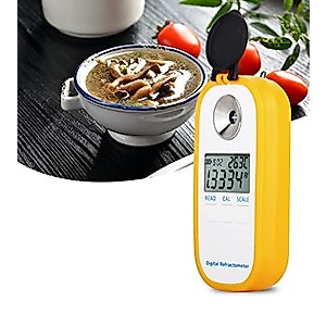yise-O0616 New For Digital Salt Refractometer Salinity Specific Gravity Meter 0~28% Refractometer Food Salt Content Tester Sodium Chloride NaCl