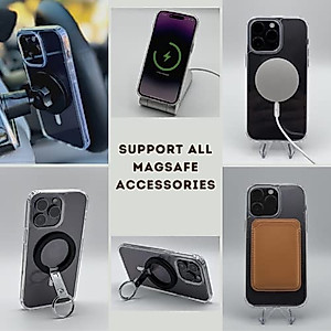 PTz Worlds - Case Compatible with iPhone 14 Pro Max 6.7”, Crystal Clear, Ultra Slim & Sleek, Shockproof, Anti-Yellowing, Anti Scratch, Non Slip, Military Grade Drop Protection