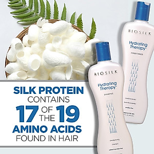 BioSilk Hydrating Therapy Shampoo & Conditioner, Replenishes Hair Moisture & Coarse Hair, Sulfate, Paraben, & Cruelty-Free, 12 Oz (2 Count)