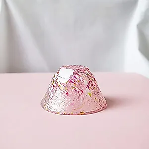 Tomi Craft, Kiwami Ginjo,Polish the Bottom, Japanese Sake Cups, Uses Edo Glass, Tokyo Designated Traditional Crafts, Hand Made in Japan, With Wood Box, Tomi Glass EG020 (Hana Koume)