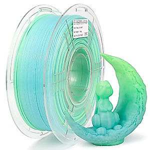 IEMAI PETG Filament 1.75mm, Translucent Blue Green High Speed 3D Printer Filament 50-600mm/s, Color Change Gradient Filament 1kg(2.2lbs) Spool Dimensional Accuracy +/- 0.02mm