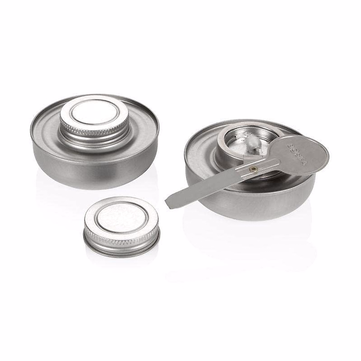 Boska ‎Stainless Steel Fondue Burners - Fondue Accessories - With Lighter Fluid - Wedding Registry Items Small Kitchen Appliances - Microwave Safe and Dishwasher Safe