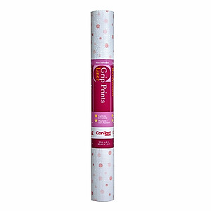 Con-Tact Brand Solid Grip Prints Non-Adhesive Non-Slip Shelf and Drawer Liner, 18-Inches by 4-Feet, Dottie Petite Pink