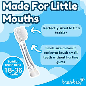Brush-Baby BabySonic Replacement Heads (18-36 Month (Pack of 4))