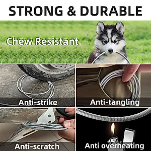 METZONIC Charger Cable [2 Pack, 6.6 Ft] Metal 304 Stainless Steel Braided USB Charging Cable High Speed Connector Data Sync Transfer Cord