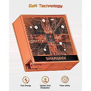 Shargeek USB C Charger 140W Wall Charger, Multiport Quick Charging Station PD3.1 GaN Laptop Charger for MacBook Pro/Air, iPhone 14, iPad, Galaxy, Google, and More