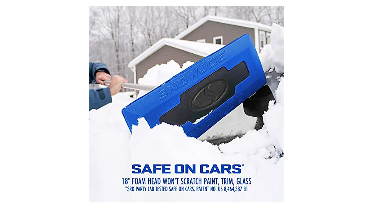 Snow Joe SJBLZD 2-in-1 Snow Broom & Ice Scraper