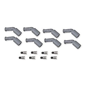 MSD 33048 LS1, 45 Degree Boots & Terminals, 8-Pack