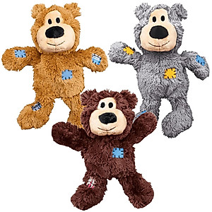 Kong Wild Knots Bears Durable Dog Toys Size:Small/Med Pack of 2 Small Breeds