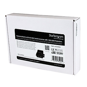 StarTech.com Industrial RS232 to RS422/485 Serial Port Converter w/ 15KV ESD Protection - RS232 to RS 422 RS485 Converter Adapter (IC232485S)